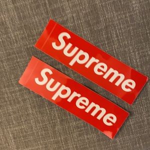 Supreme | Other | Authentic Supreme Logo Stickers | Poshmark